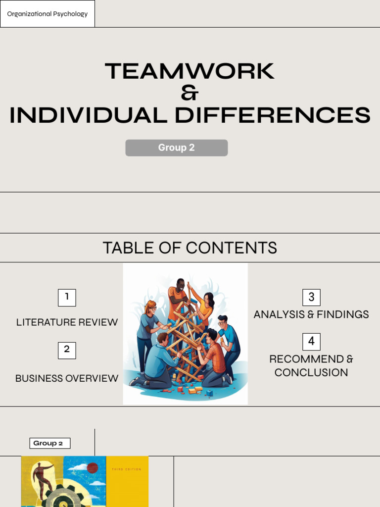 Teamwork and Individual Differences Analysis | PDF | Performance ...