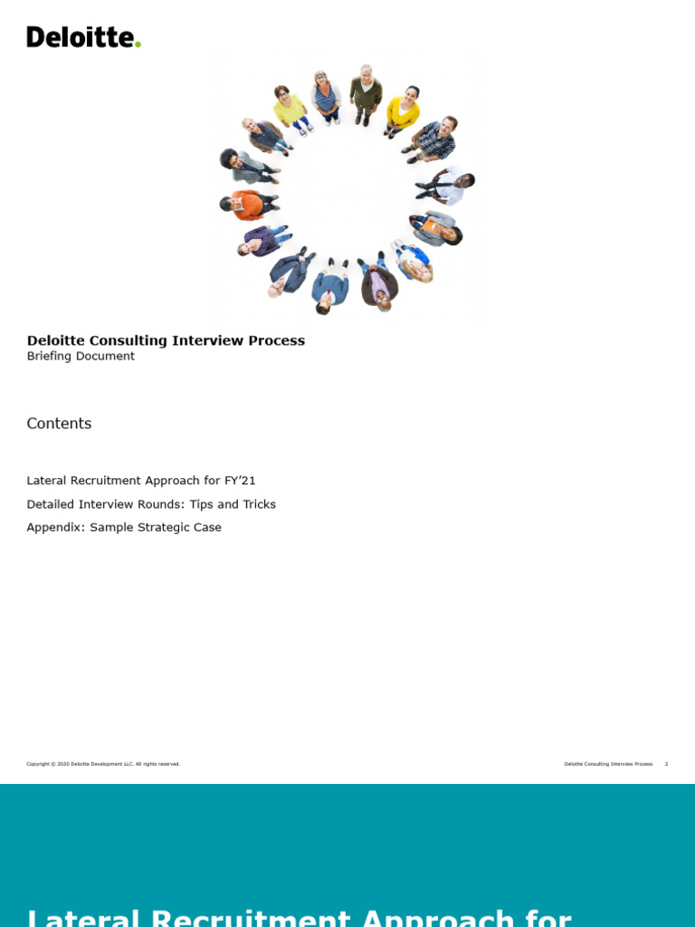 Deloitte Interview Briefing Document | PDF | Profit (Economics) | Thought