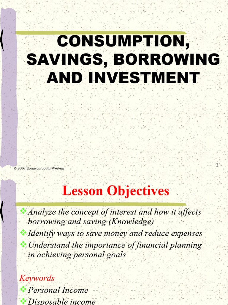Households - The Influences On Spending, Saving and Borrowing | PDF ...