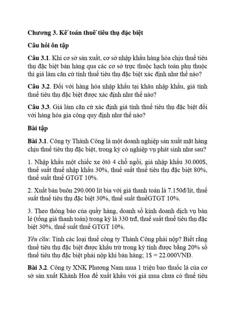 BT Thue TTDB - SV | PDF