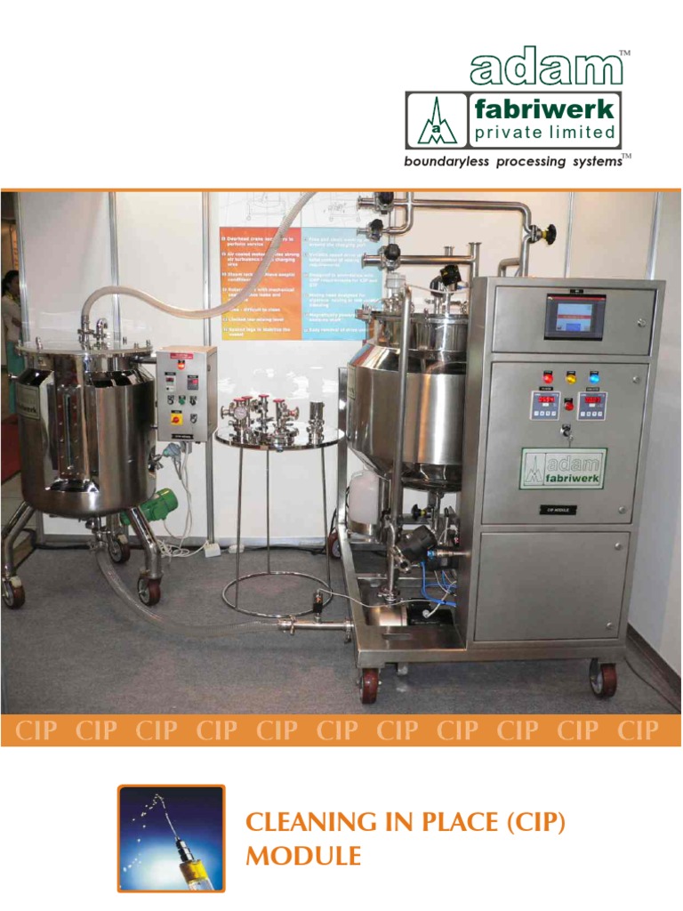 Clean in Place | PDF | Sterilization (Microbiology) | Chemical Engineering