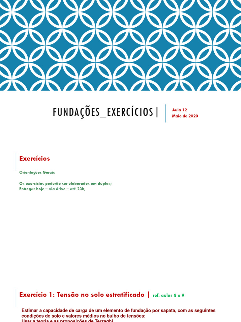 Aula 12 - Exercicios | PDF