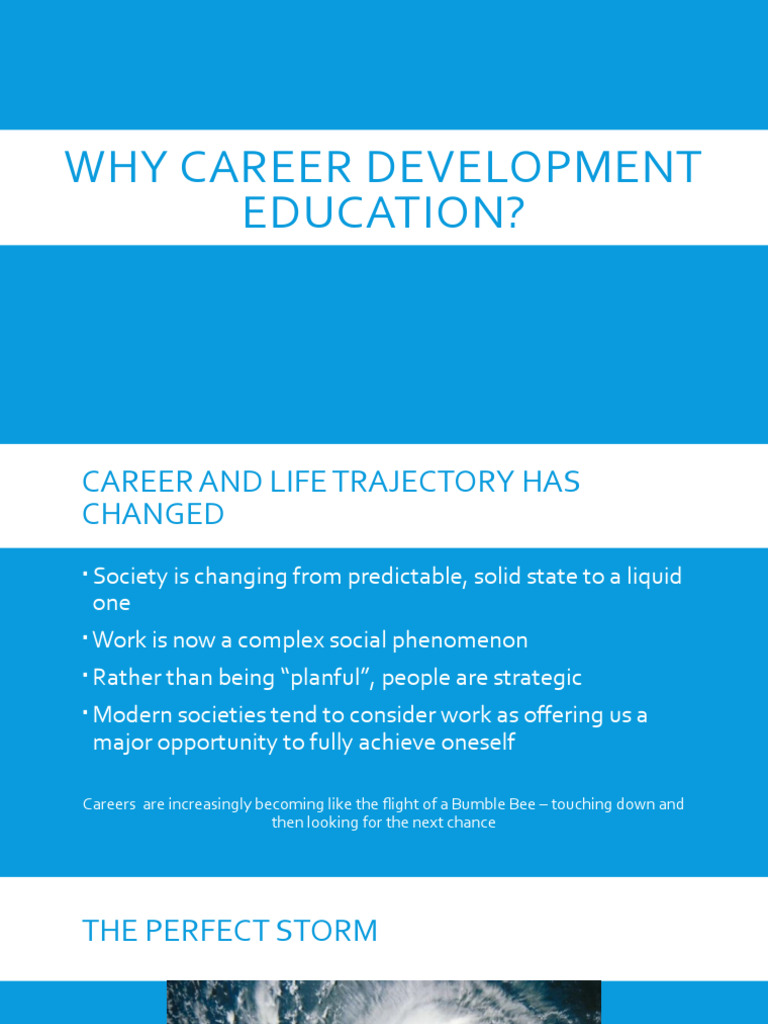 Why Career Development Education Master | PDF | Macroeconomics | Economies