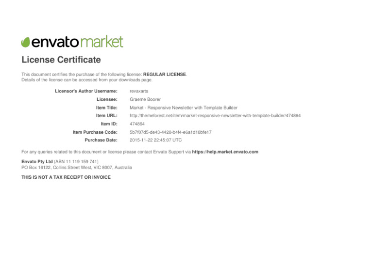 Market Responsive Newsletter With Template Builder License | PDF