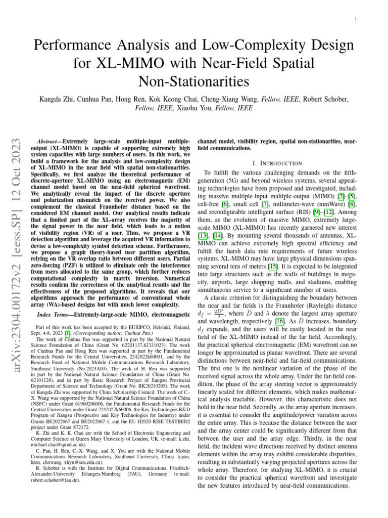 XL-MIMO Design for Engineers | PDF | Antenna (Radio) | Matrix (Mathematics)