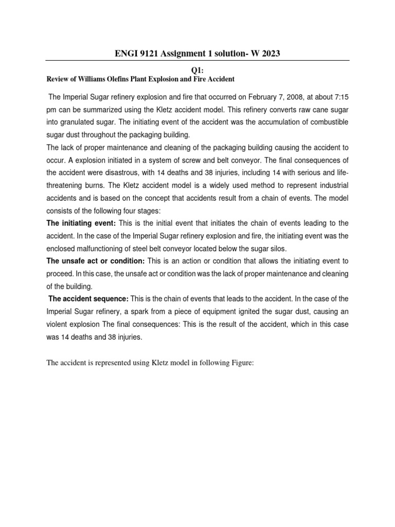 ENGI 9121 Assignment 1 Solution | PDF | Explosion | Fires