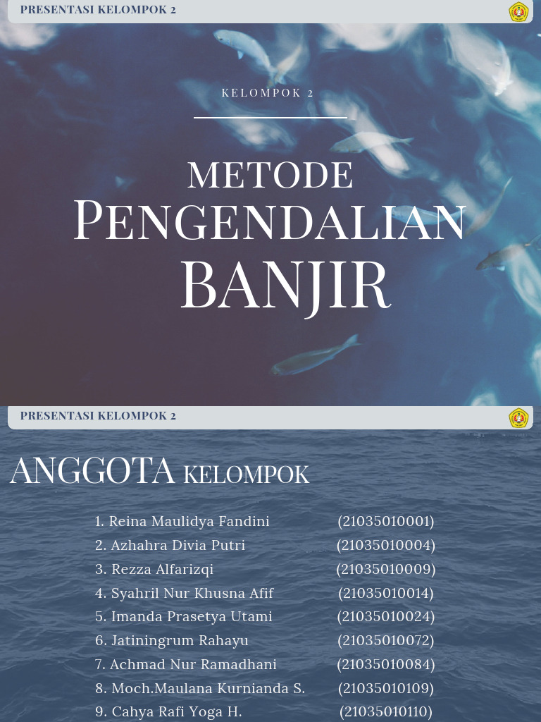 Kelompok 2 - Metode Pengendalian Banjir | PDF