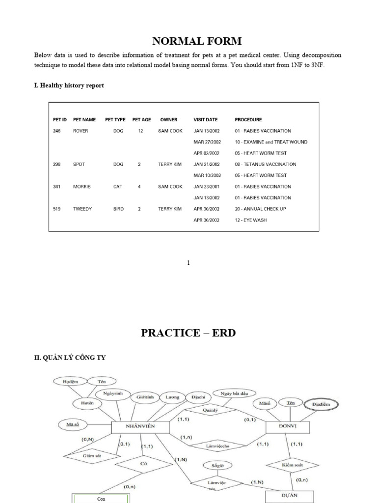 64f1eaa426423c287faa5b10 DBI202 Practice NF ERD | PDF