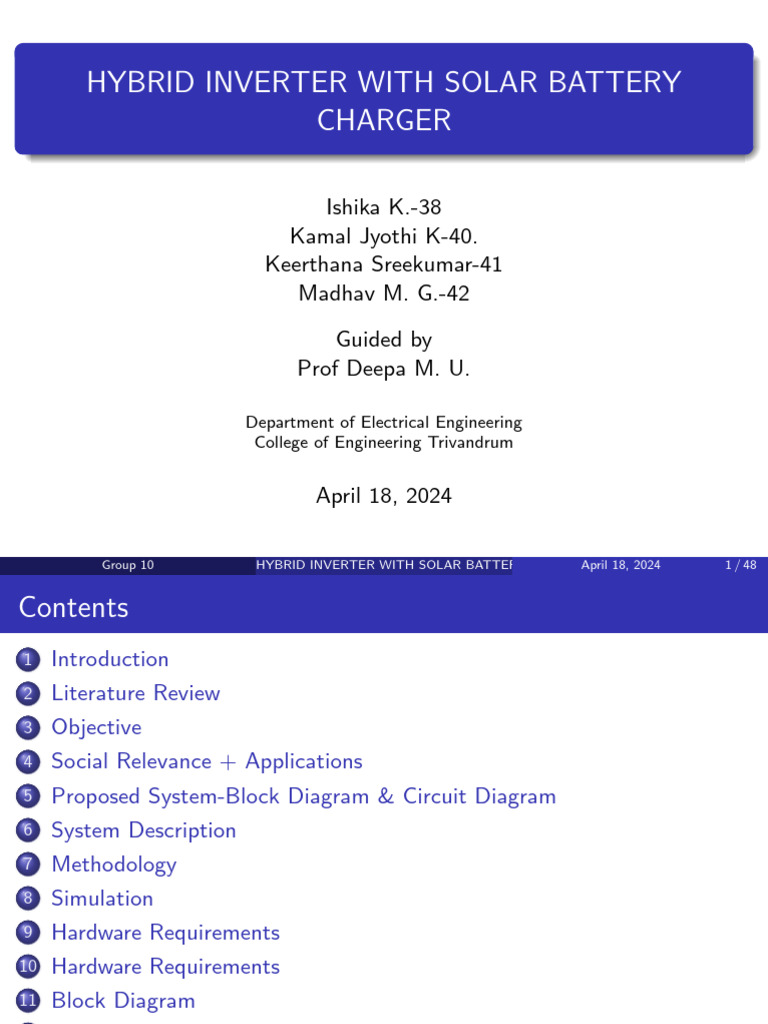 Solar inverter ppt | PDF | Power Inverter | Solar Power