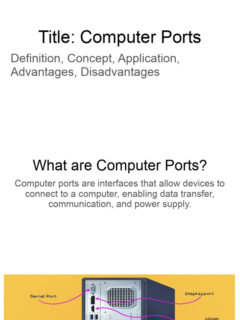 Computer Fundamental Presentation | PDF | Usb | Hdmi