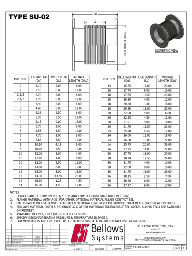 Bellows System Expansion Joint Info02 | PDF | Plumbing | Industrial ...