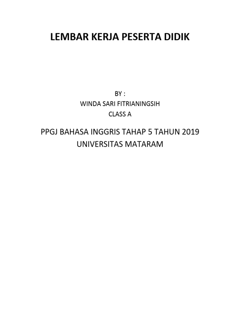 Tugas Akhir 2 LKPD - I Made Sujana - Winda Sari F | PDF | Career & Growth