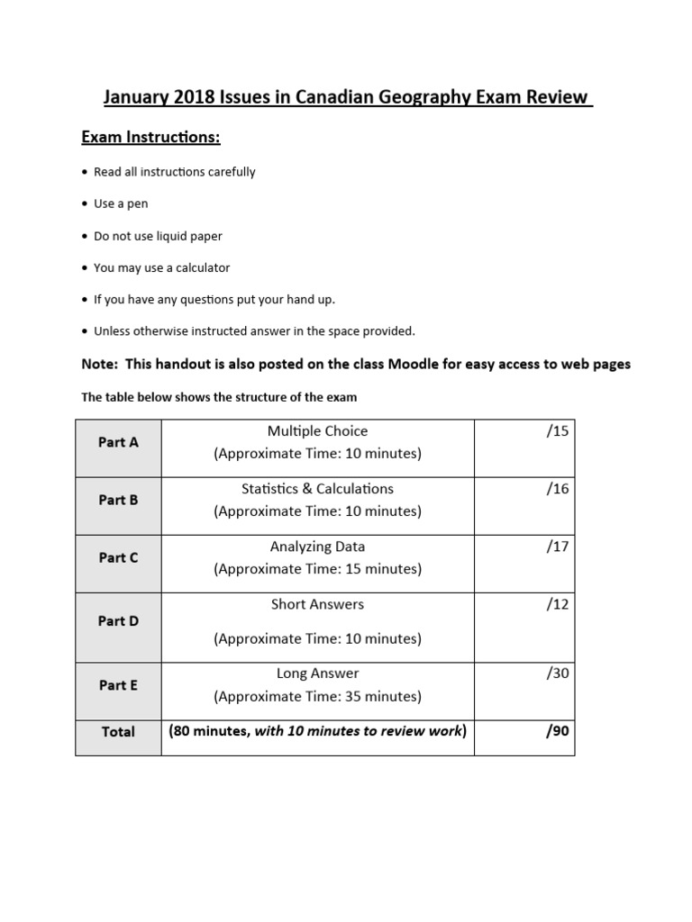Canadian Geography Exam Review | PDF | Sustainability | Sustainable City