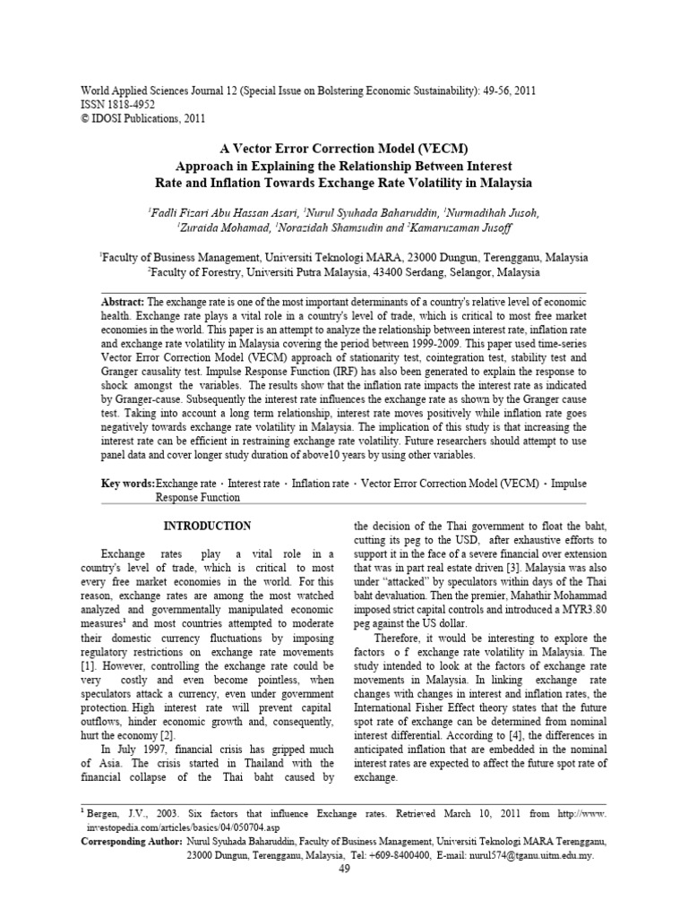 Ecm 8 | PDF | Exchange Rate | Inflation