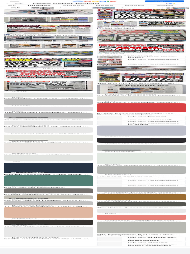 Tabloid Newspaper Layout Guide | PDF | Newspapers | Newspaper Publishing