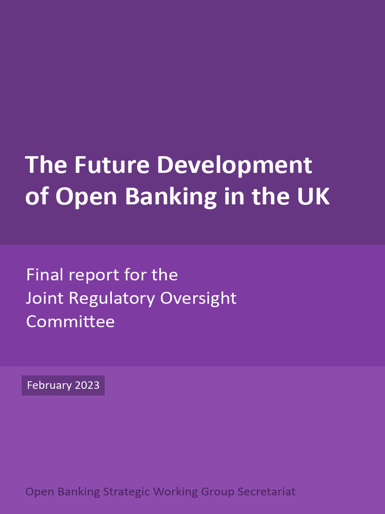 2023 Ccaf Future Development of Open Banking | PDF | Trans Pacific ...
