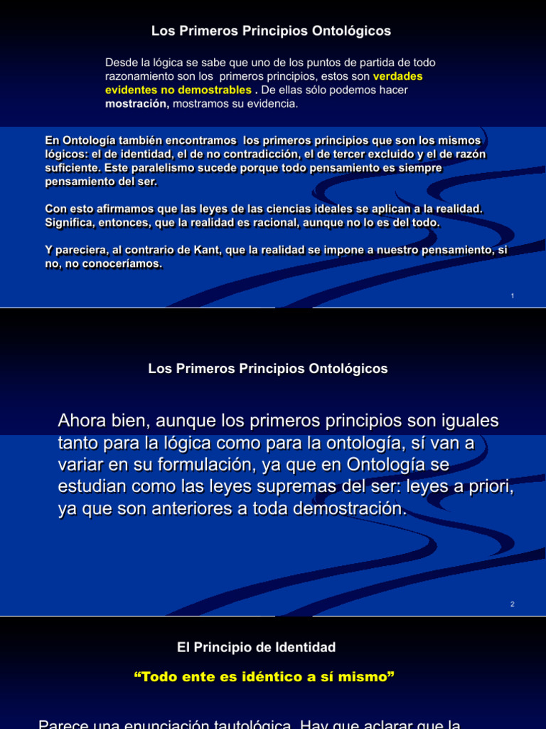 Los Primeros Principios | PDF | Razón | Esencia