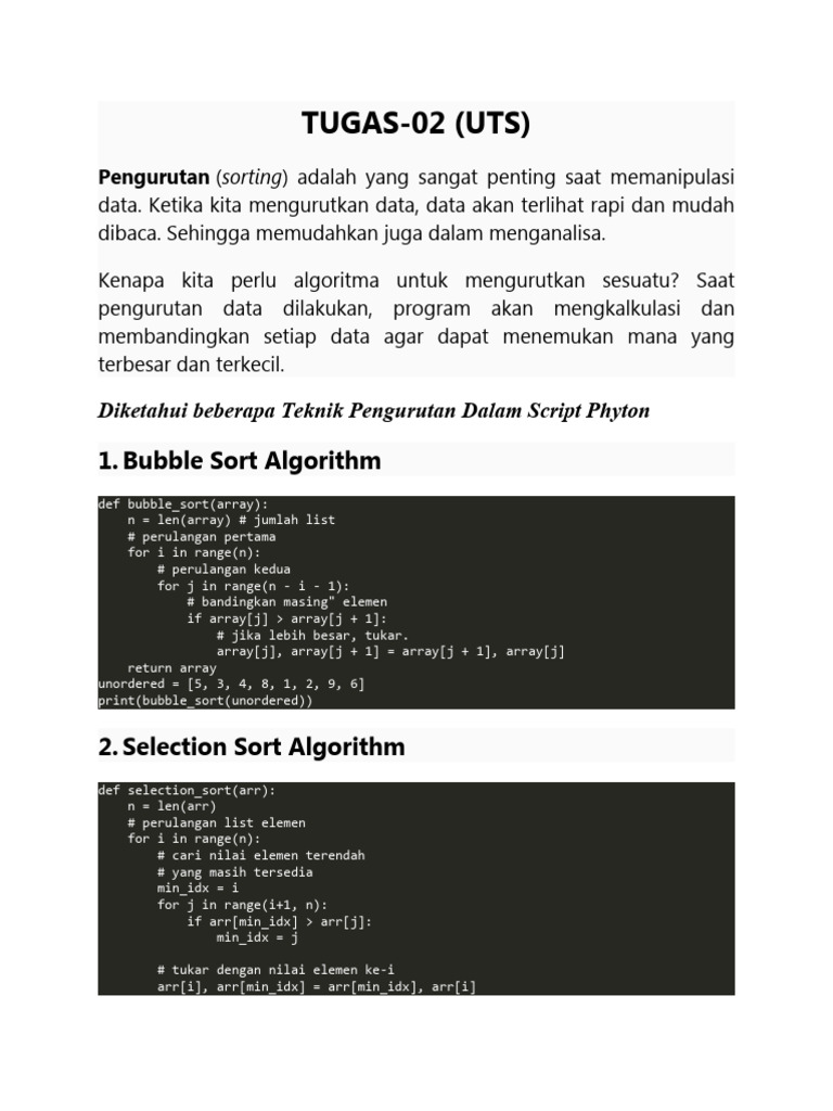 Tugas-02 (Analisis Algoritma) | PDF | Algorithms And Data Structures ...