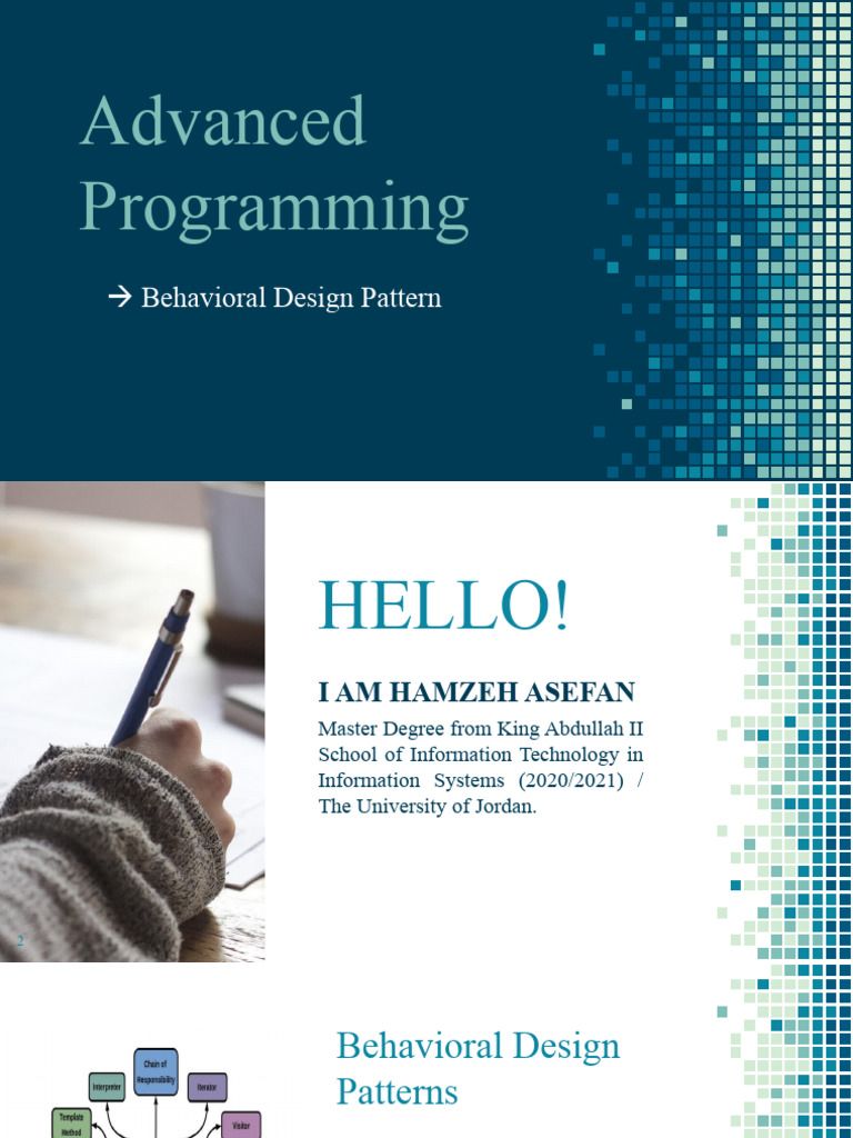 04 Design Patterns 3 Behavioral 2 Pdf Class Computer Programming Method Computer