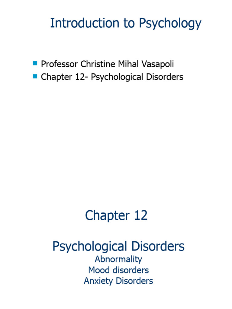 Chapter 12 | PDF | Mental Disorder | Attention Deficit Hyperactivity ...