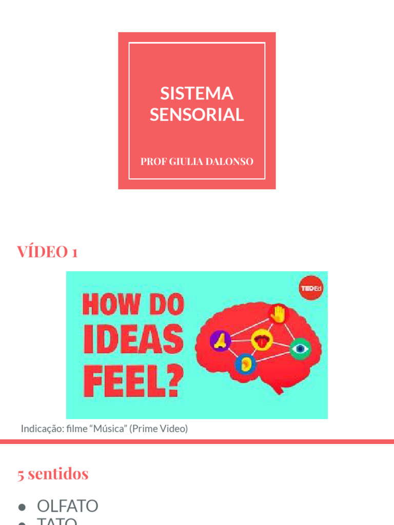 SISTEMA SENSORIAL | PDF