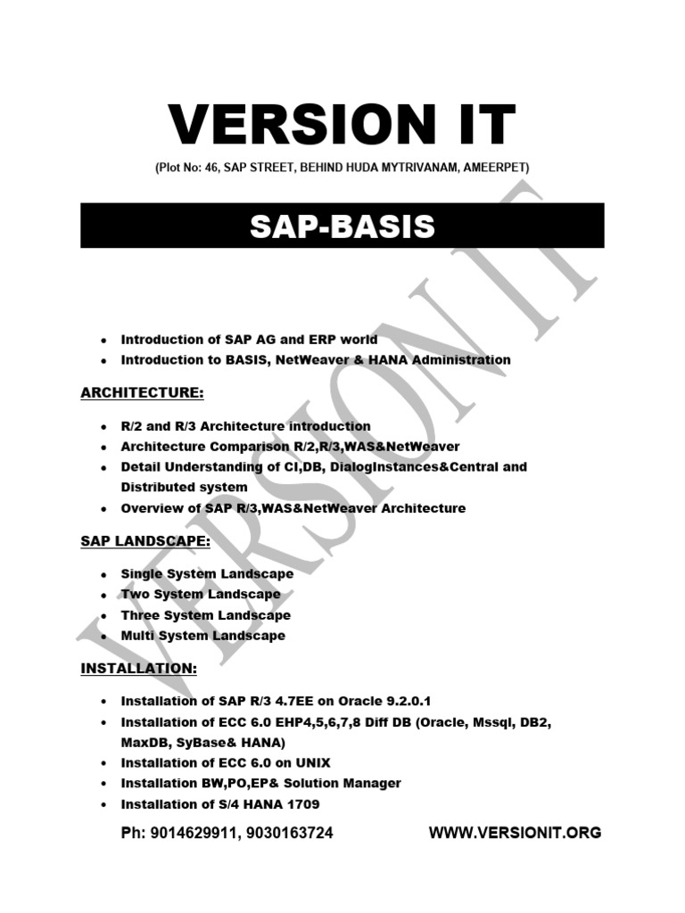 Sap-Basis Hana Content | PDF | Databases | Microsoft Sql Server