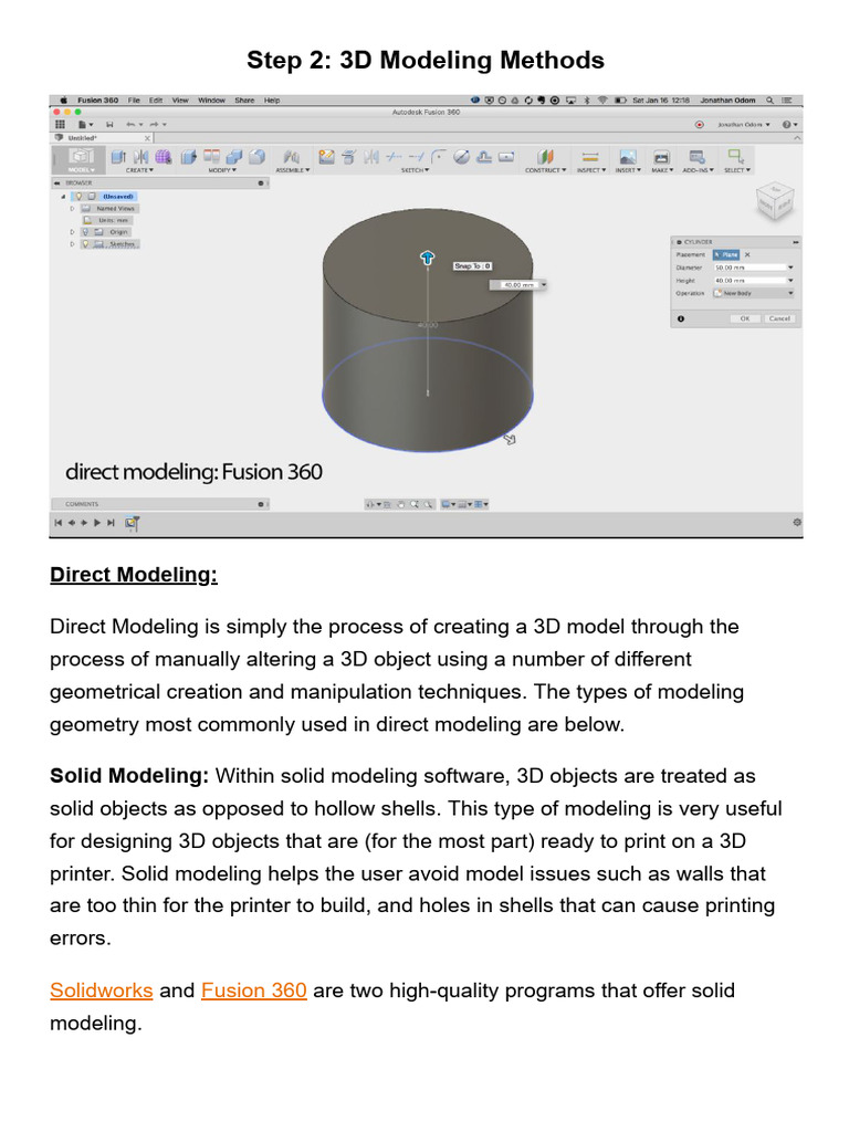 3D Printing Guide - Tipos de Modelagem para Impressao 3D | Download Free PDF | 3 D Computer ...