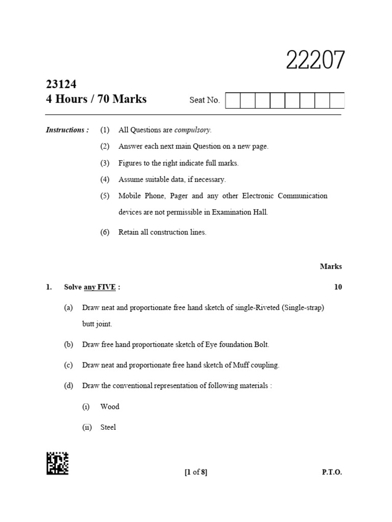 22207-2023-Winter-Question-Paper (Msbte Study Resources) | PDF | Angle | Geometry