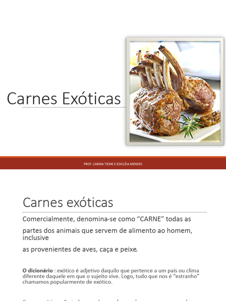 Carnes Exoticas | PDF | Carne | Bode