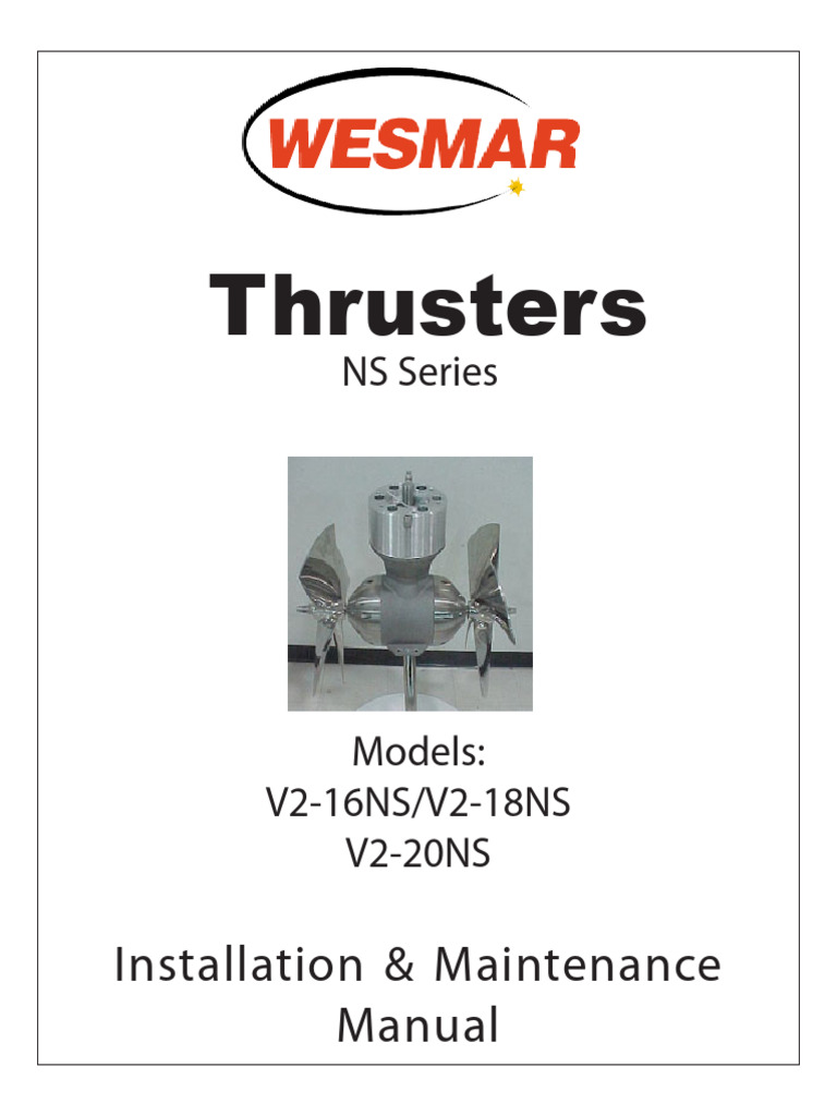 WESMAR Bow Thruster Installation Guide | PDF | Legal Liability ...