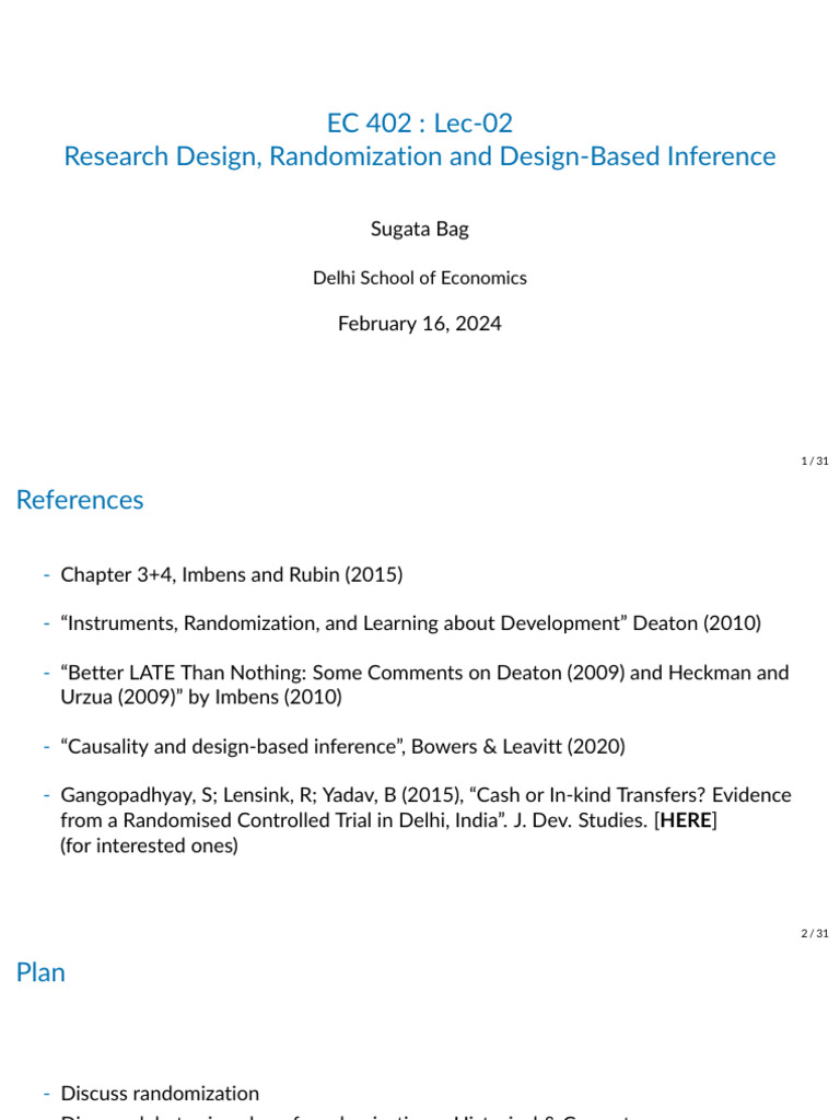 02 Research Design Randomization Pdf Statistical Hypothesis Testing