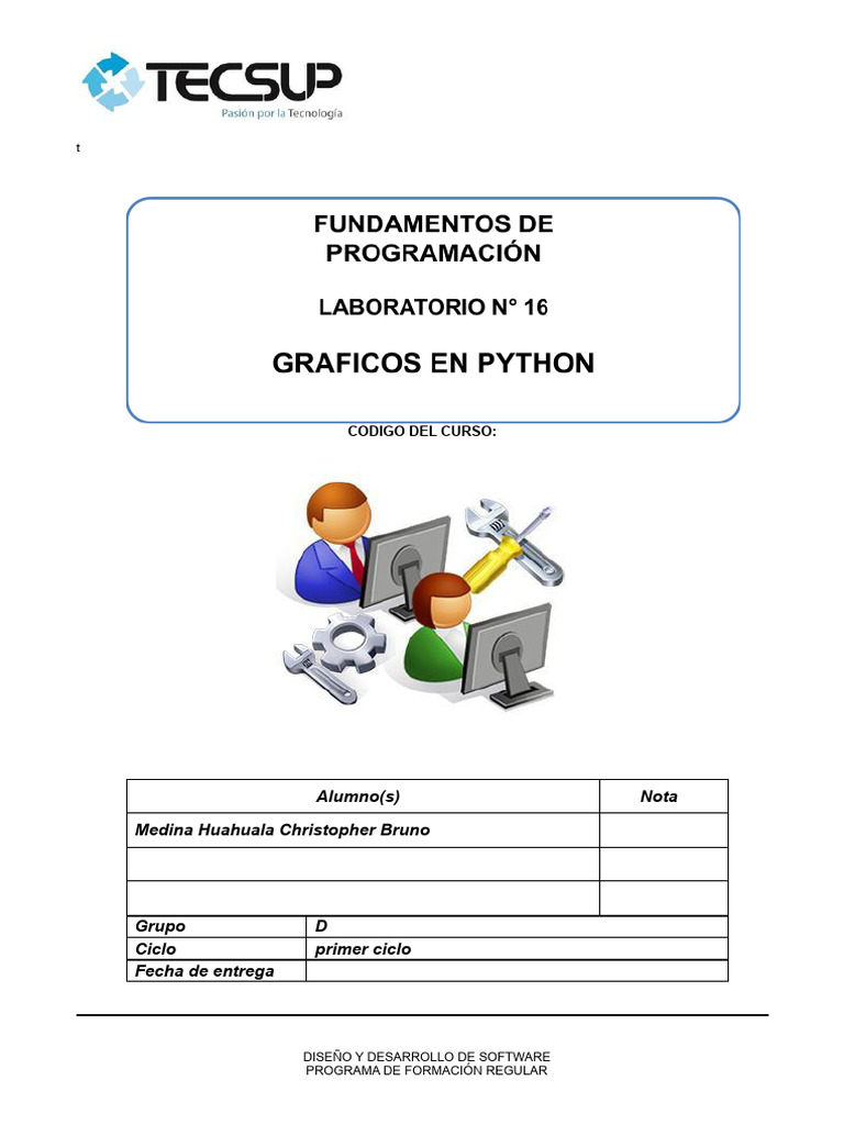 Lab 16 - Graficos Con Python | PDF | Programación de computadoras | Laboratorios