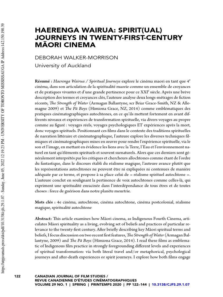 Haerenga Wairua - Spirit (Ual) Journeys in Twenty-First-Century Māori ...