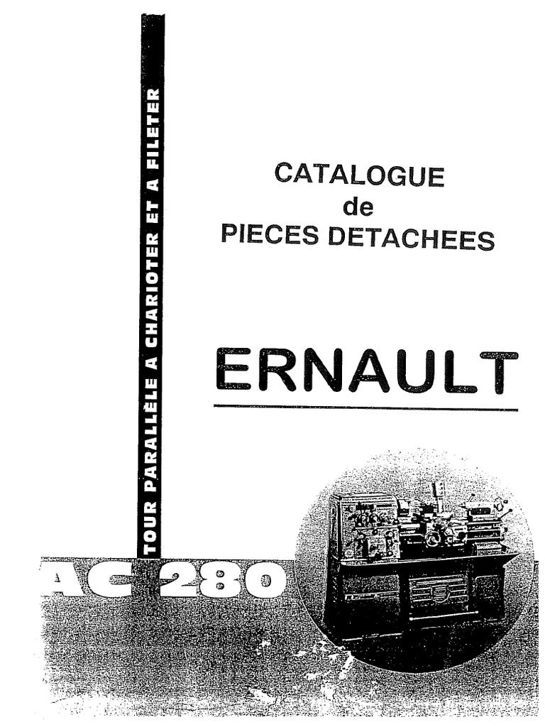 AC280 - Notice de Réglages Et D'entretien Et Catalogue de Pièces ...
