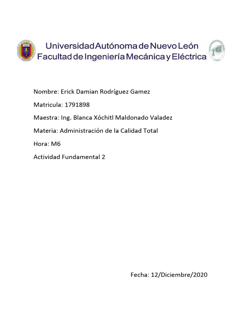 Rodriguez Gamez Grupo 003 Act. Fundamental 2 | PDF | Business ...
