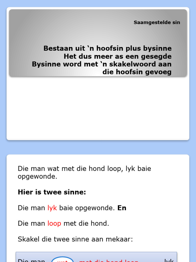 Saamgestelde Sin. | PDF