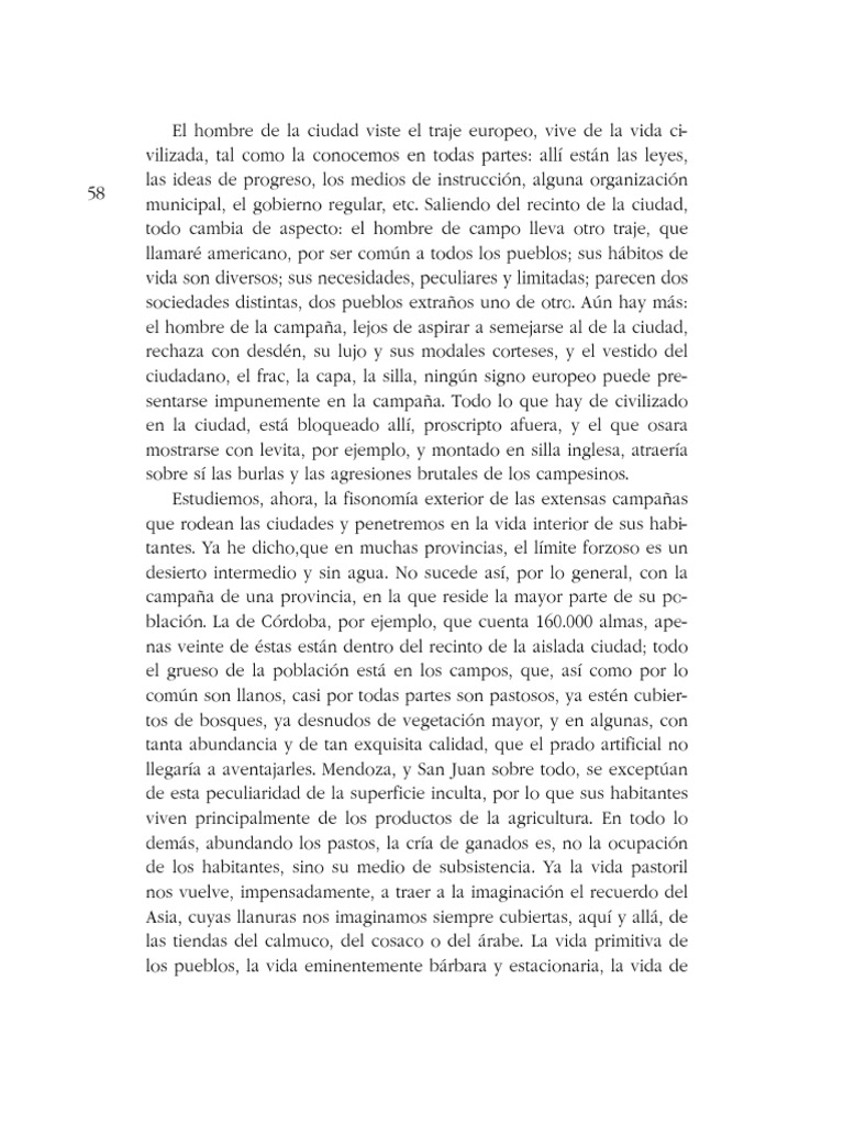 Facundo Sarmiento Fragmentos | PDF