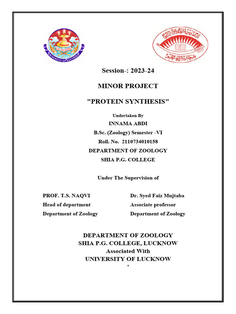 Protein Synthesis | PDF | Ribosome | Translation (Biology)