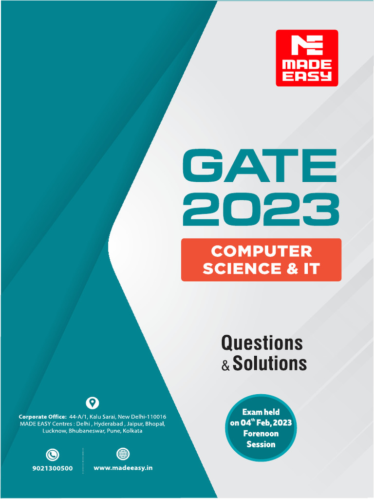 Gate 2023 Made Easy | PDF