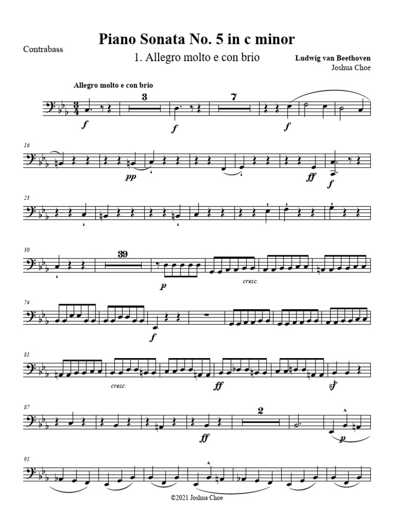 IMSLP728667-PMLP1407-Cb 1 (Etc) | Download Free PDF | Compositions For ...