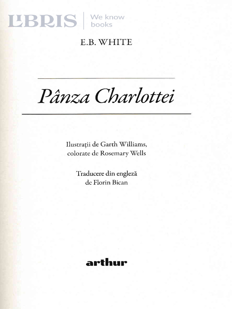 Panza Charlottei - E.B. White | PDF
