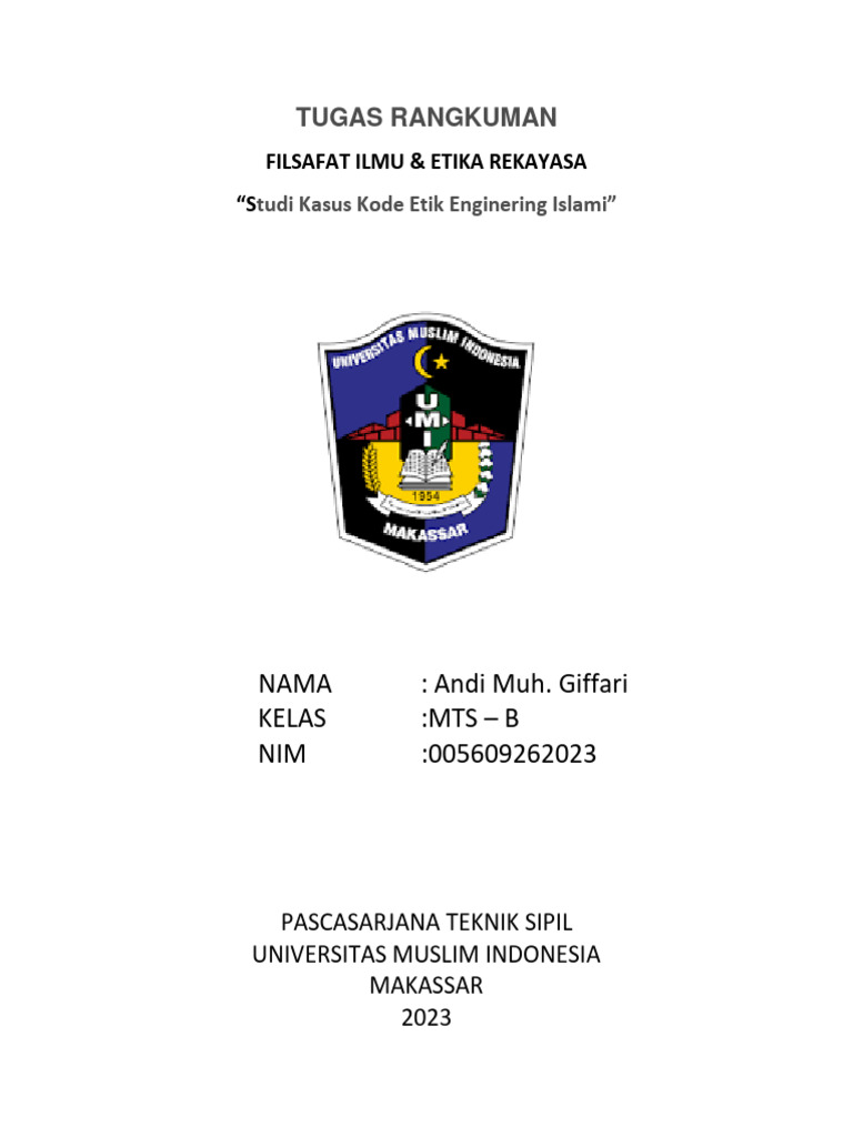 Etika Rekayasa Islami | PDF