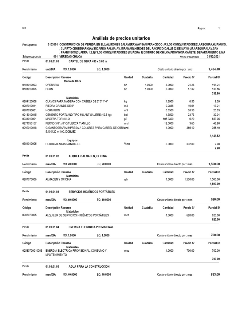 Acu. Veredas 20220608 191443 635 | PDF | Material compuesto | Hormigón
