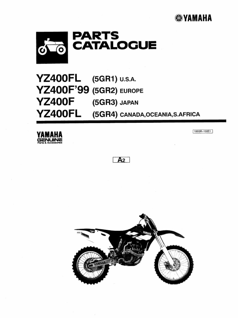 YZ400F 1999 195GR100E1 | PDF