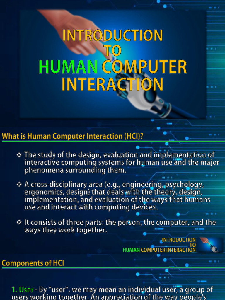 LESSON 1 ITEC 80 - Intro To HCI | PDF