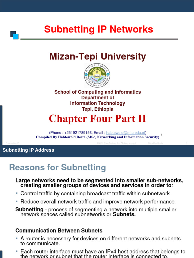 Chapter 4 Part II | PDF | Ip Address | Network Layer Protocols