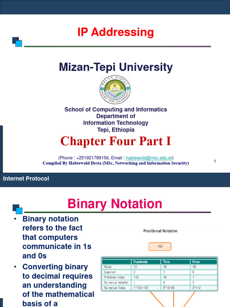 Chapter 4 Part I | PDF | I Pv6 | Ip Address