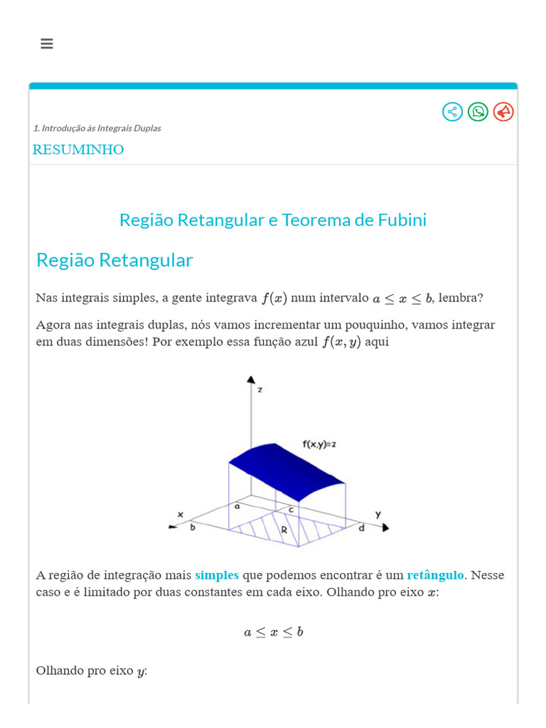Responde Aí - Resumo Integral Dupla | PDF