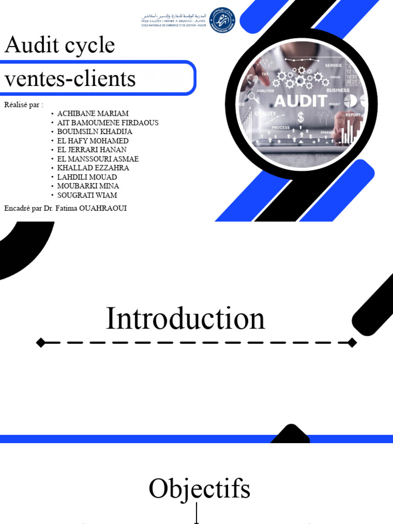 Audit du Cycle Vente Client | PDF | Comptabilité | Audit