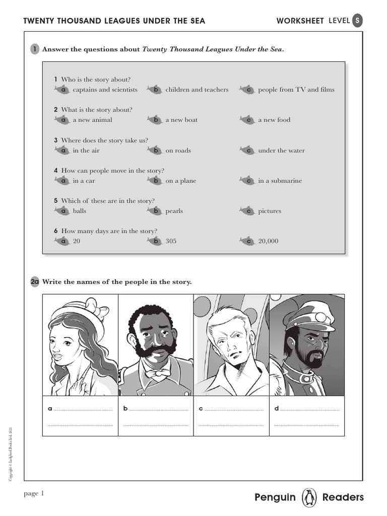 PR 20000 Leagues Worksheet-2-1 | PDF | Twenty Thousand Leagues Under ...